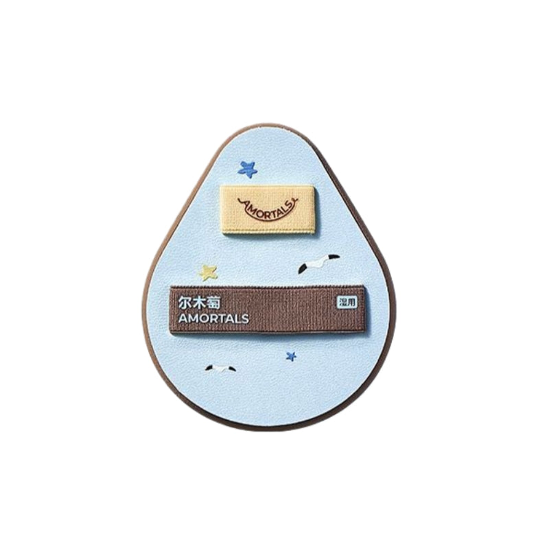 AMORTALS - the Bird and the Fish Wet Use Makeup Puff 3in