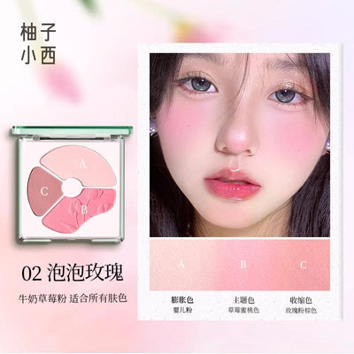 CCSheer Triple Colors Blush Palette Chic Decent Beauty