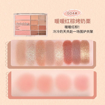 GOGO TALES 12 Colors Face Palette Chic Decent Beauty