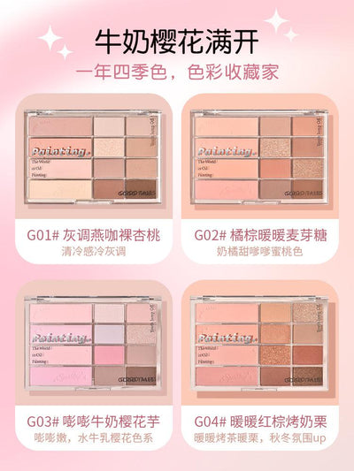GOGO TALES 12 Colors Face Palette Chic Decent Beauty