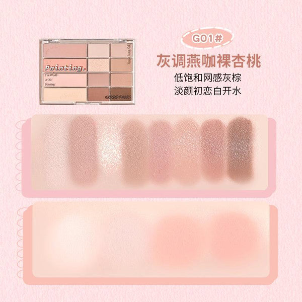 GOGO TALES 12 Colors Face Palette Chic Decent Beauty