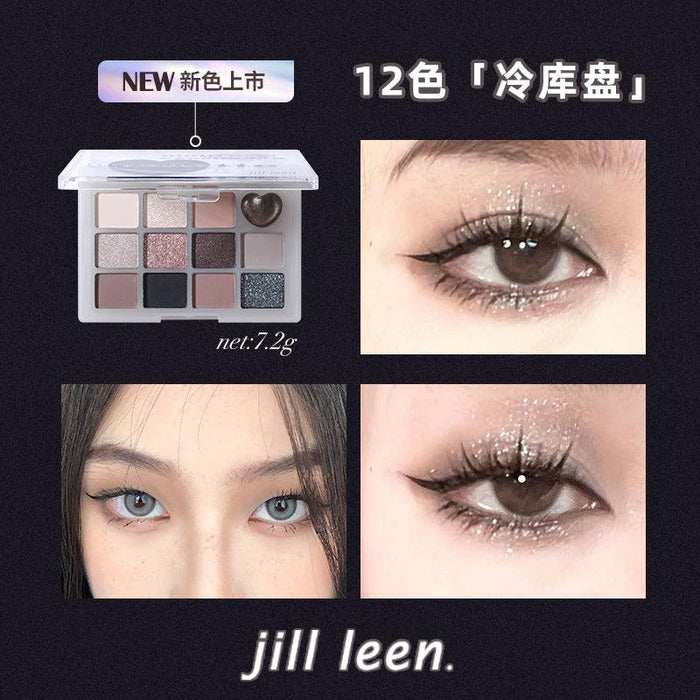 JILL LEEN Pretty 12 Colors Eyeshadow Palette Chic Decent Beauty